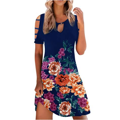 Odeerbi Off The Shoulder Dresses For Women Casual Slimming Draw Back