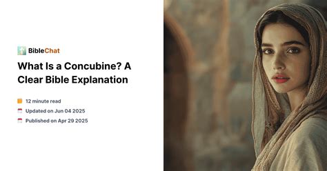 What Is A Concubine A Clear Bible Explanation