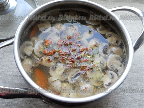 Грибной суп с мясом 9 фото в рецепте