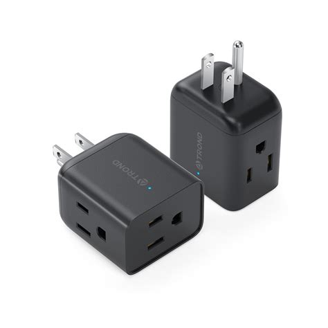 Multi Plug Wall Outlet Extender 2 Pack Electrical Outlet