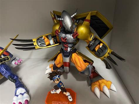 Megahouse Precious Gem Digimon Wargreymon And Taichi Metalgarurumon
