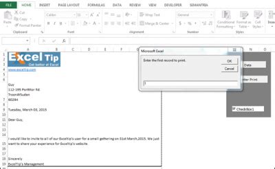 How To Automate Mail Merge Through VBA In Microsoft Excel