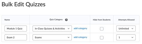 modify a quiz instructor help instructional technology help center