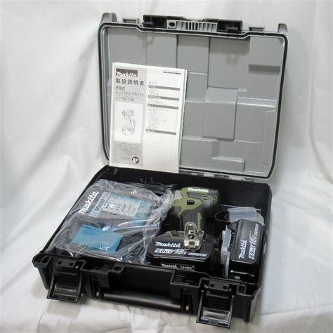 【未使用】【新品】マキタ 充電式インパクトドライバ 18v Td173drgxb 充電器付 バッテリ 2個 Makita ブラックの落札情報