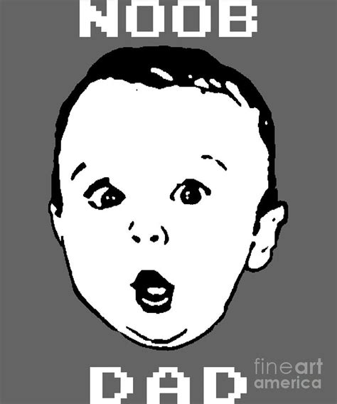 Mens Noob Dad Fathers Day Essential Digital Art By Deriyah Vasquez