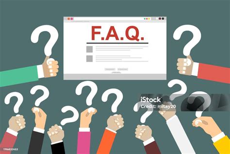 물음표를 들고 있는 인간의 손 평평한 디자인 스타일의 Faq 벡터 일러스트레이션 남자에 대한 스톡 벡터 아트 및 기타 이미지
