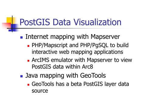 Ppt Open Source Databases And Gis Powerpoint Presentation Free Download Id6911244