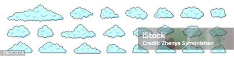 ピクセル雲のアイコンセット8ビットスカイシンボルベクトル イラスト アイコンのベクターアート素材や画像を多数ご用意 アイコン