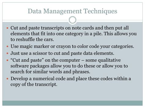 ppt qualitative data management powerpoint presentation free