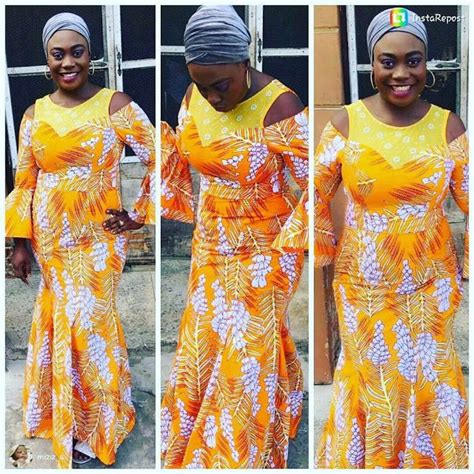 Creative Ankara Aso Ebi Gown Design Dezango