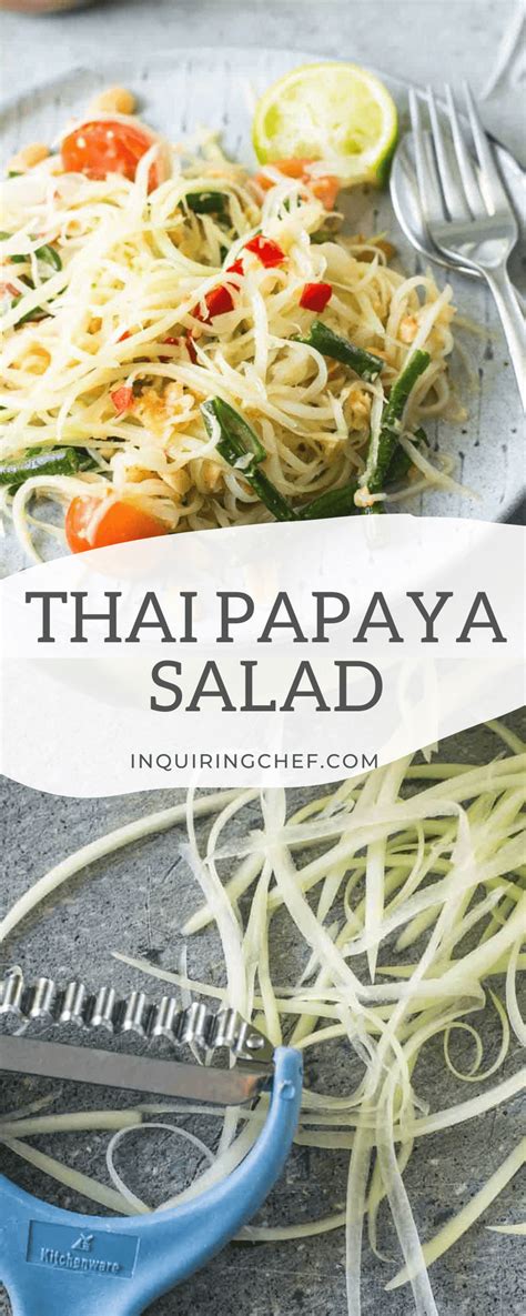 Thai Green Papaya Salad Som Tam
