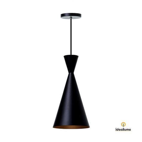 Kit 3 Lustre Pendente Interno Mesa Jantar Balcão Canadá Preto Cobre