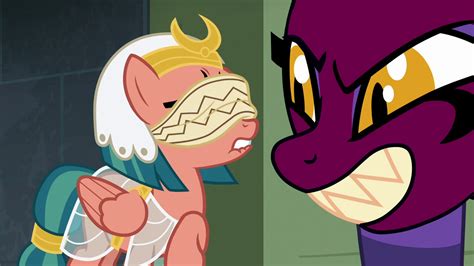 Image Somnambula Nervously Wearing A Blindfold S7e18png My Little