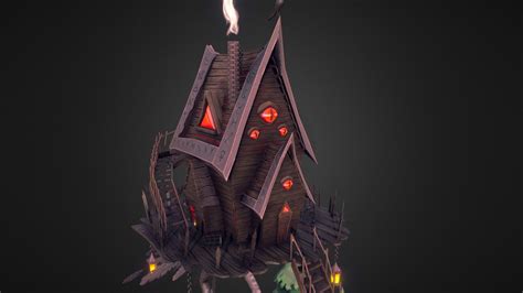 Różaskrzypecka Domek Na łapkachbaba Yaga House 3d Model By