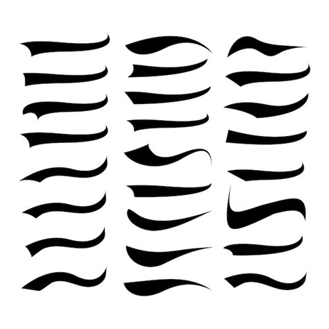 Font Swashes Svg Font Tails Swooshes Svg Set 579081 C