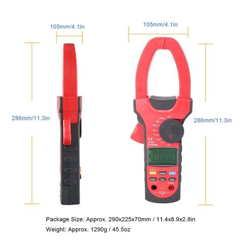 UNI T Digital Clamp Meter Tong Tester UT207 Electronics Hub
