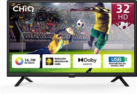 Chiq 32 Inch Frameless Google Certified Android Smart Led TV Black