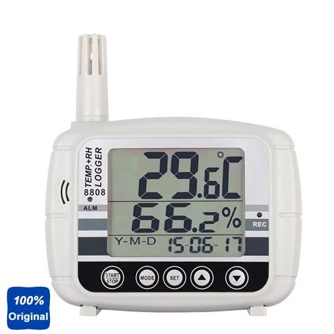 Large LCD Display Temperature Recorder Humidity Datalogger AZ In Temperature Instruments