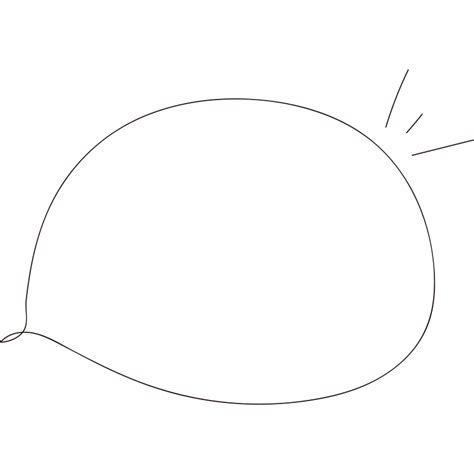 アピールするぽわんとした吹き出しの無料フリーイラスト かわいい手描きの無料素材「てがきっず」保育園・小学校・介護施設にぴったりのフリー