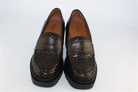Mocca Woven Leather Penny Loafer Raffinee Salisbury
