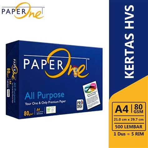 Jual Kertas HVS A4 80 GSM Paper One Indonesia Shopee Indonesia