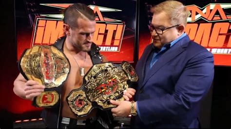 Alex Shelley Presented With New Tna World Title
