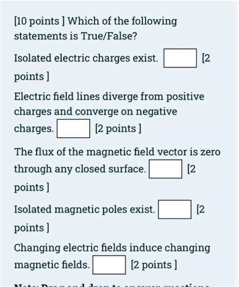 Solved Points Which Of The Following Statements Is Chegg