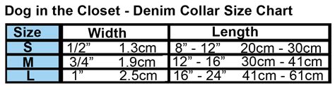 Size Charts