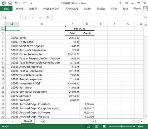 Free Trial Balance Excel Template For Accurate Financial Reporting ...