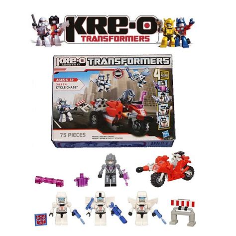 Hasbro Transformers Kre O Create It รหัส 36954 Cycle Chase พร้อม มินิฟิกเกอร์ 4 ตัวละคร ของแท้