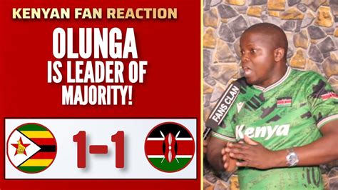 Zimbabwe 1 1 Kenya Poken Kenyan Fan Reaction Afcon 2025 Qualifiers