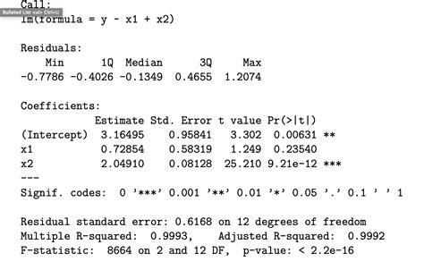 regression calculating diagonal elements of x tx { 1} from r