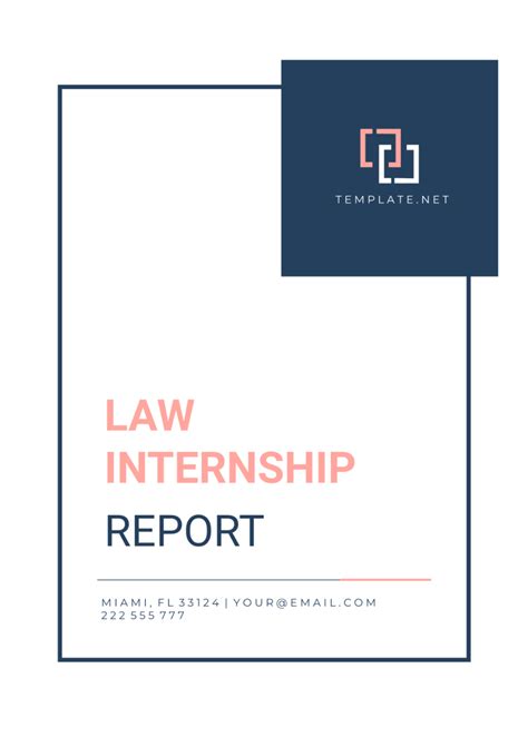 Free Internship Report Templates To Edit Online And Print