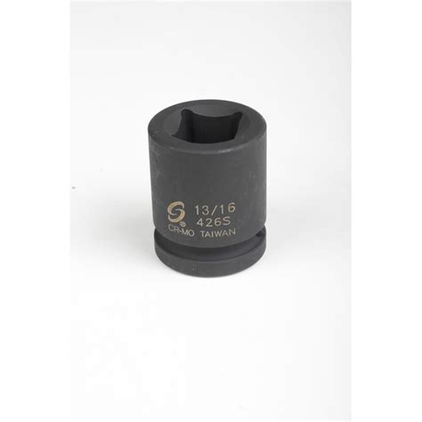 Sunex Tools Standard Sae 34 In Drive 1316 In 4 Point Impact Socket