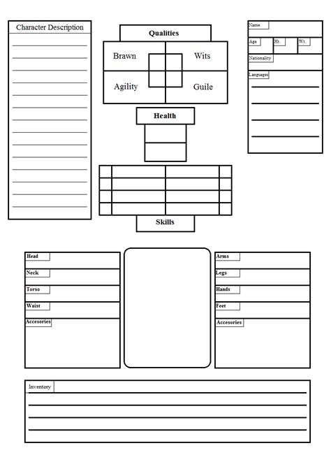 Homebrew RPG Character Sheet By BoriStonecutter On DeviantArt