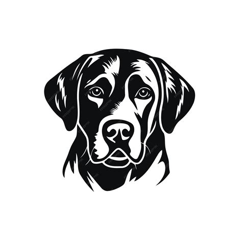Premium Vector Labrador Retriever Line Art Silhouette Template