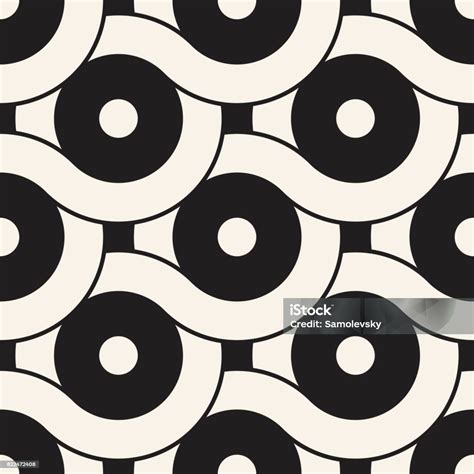 벡터 완벽 한 기하학적 패턴 원과 선으로 구성 되어 있습니다 현대적인 세련 된 둥근된 줄무늬 텍스처입니다 추상적인 배경을 반복 0명에 대한 스톡 벡터 아트 및 기타 이미지