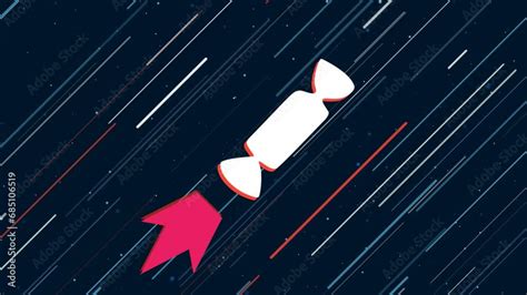 Candy Symbol Flies Through The Universe On A Jet Propulsion The Symbol In The Center Is Shaking