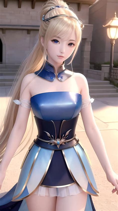 Ai女神欣赏】异世界金发少女【图包已附】 哔哩哔哩