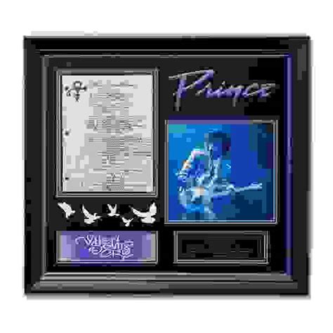 Prince Signed Handwritten When Doves Cry Lyrics