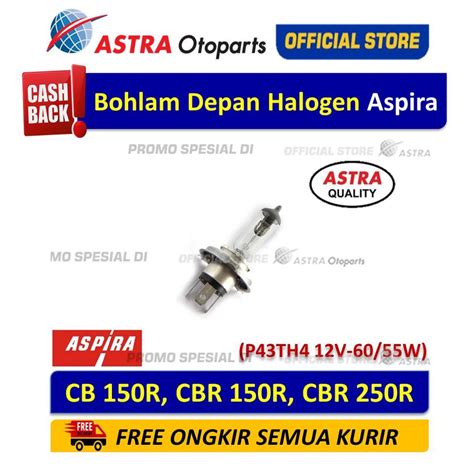 Jual Bohlam Depan Halogen Aspira 12V 60 55W Untuk CB 150R CBR 150R