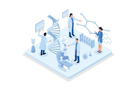 Conceito De Laboratório Médico Pode Usar Para Web Banner Infográficos