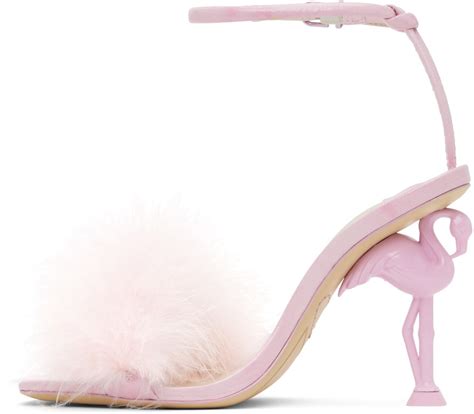 Sophia Webster Pink Flo Flamingo Heeled Sandals Sophia Webster