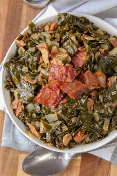 Collard Greens Easy Southern Inspired Recipe Spend With Pennies