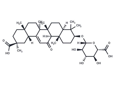 Glycyrrhetic Acid 3 O β D Glucuronide 单葡萄糖醛酸甘草次酸 Targetmol