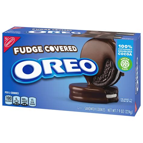 Buy Oreo Fudge Covered Chocolate Sandwich Cookies 79 Oz Online At