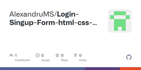 GitHub AlexandruMS Login Singup Form Html Css Php Mysql