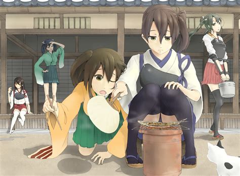 Kaga Akagi Zuikaku Souryuu And Hiryuu Kantai Collection Drawn By
