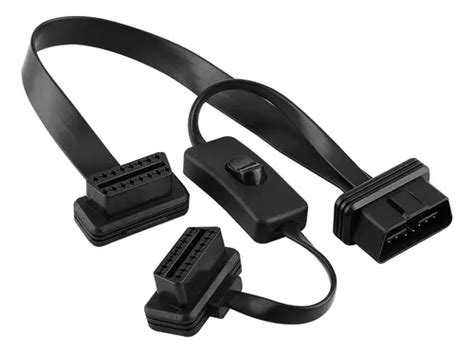Cable Divisor Obd2 De 16 Pines A Doble Extensión Plana Hembr Mercadolibre