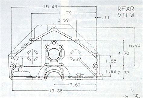 Heres The Drawing I Used To Lay Out The Block Bolt Pattern